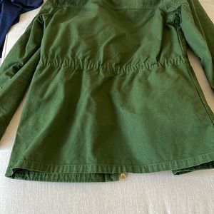 J. Crew | Jackets & Coats | Jcrew Cotton Anorak Jacket Xs Woodland ...